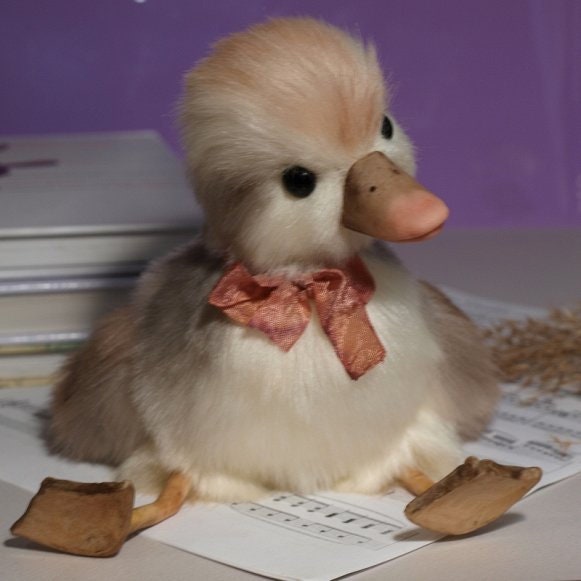 Realistic Miniature Duckling Bird Artificial Stuffed Animal Cute Baby ...