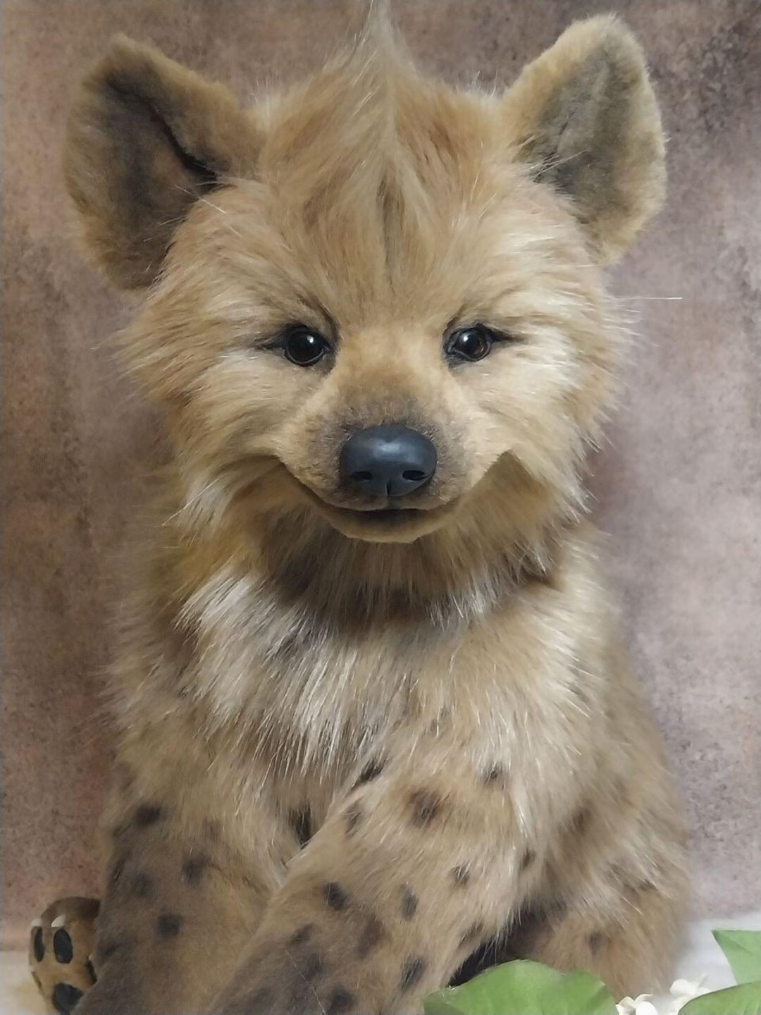 Hyena Realistic Toy OOAK Artificial Stuffed Animal Cute Hyena Cub Gift ...