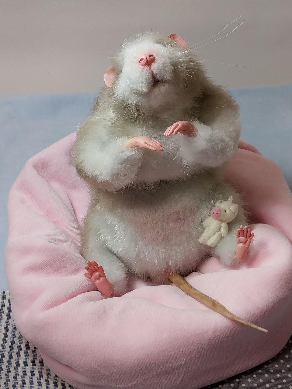 Realistic Miniature Rat Artificial Stuffed Animal Cute Baby Mouse Toy ...