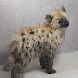 Realistic Hyena Stuffed Animal Cute Baby Hyena Cub Toy Soft - Etsy