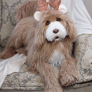 Labradoodle Dog Realistic Toy OOAK Artificial Stuffed Animal Cute Toy ...