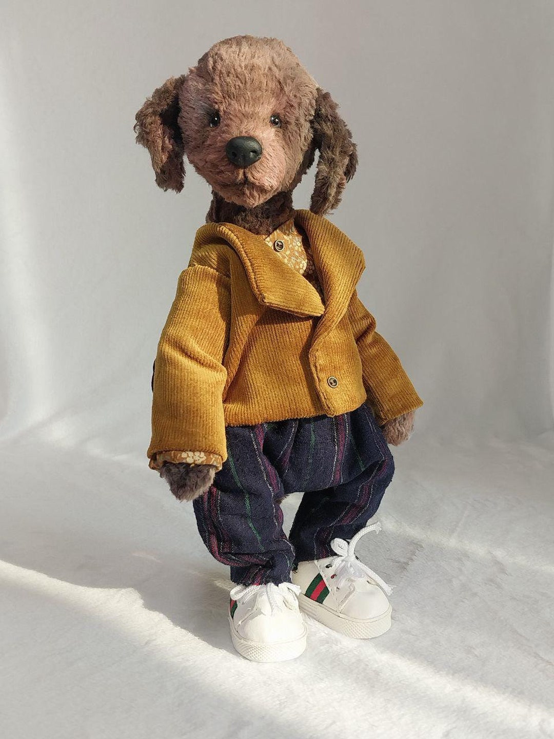 Realistic Teddy Dog Toy Artificial Stuffed Animal Cute Customized Puppy ...