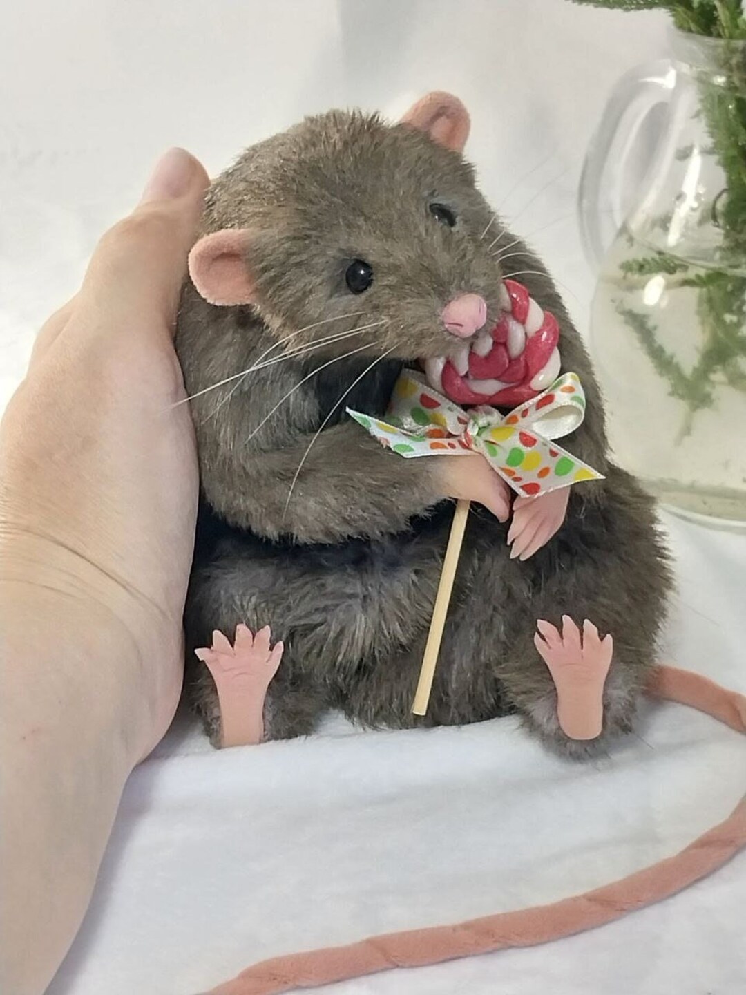 Miniature Rat Realistic Toy OOAK Artificial Stuffed Animal Mouse Toy ...