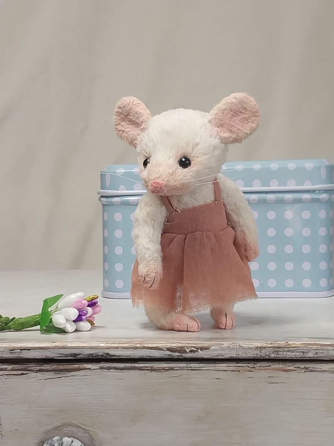 Miniature Mouse Realistic Toy OOAK Artificial Stuffed Animal Cute Baby ...
