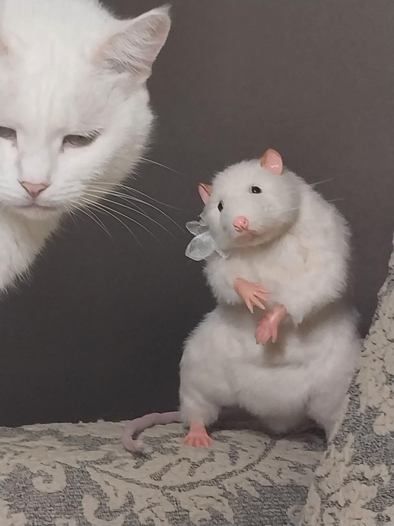 Miniature Rat Realistic Toy OOAK Artificial Stuffed Animal Mouse Toy ...