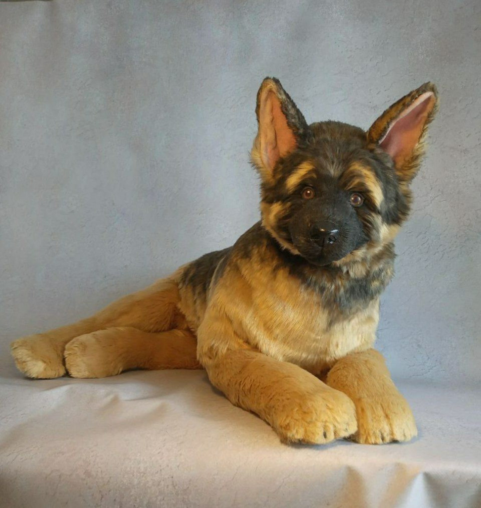 Realistic German Shepherd Dog Artificial Stuffed Animal Cute Baby Puppy ...
