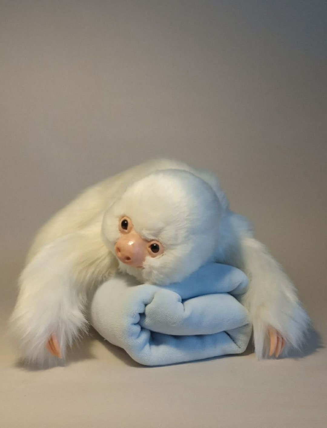 Realistic Albino Baby Sloth Stuffed Animal Cute Baby Sloth - Etsy