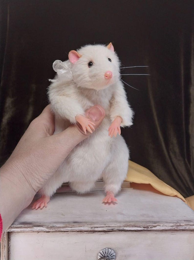 Miniature Rat Realistic Toy OOAK Artificial Stuffed Animal Mouse Toy ...