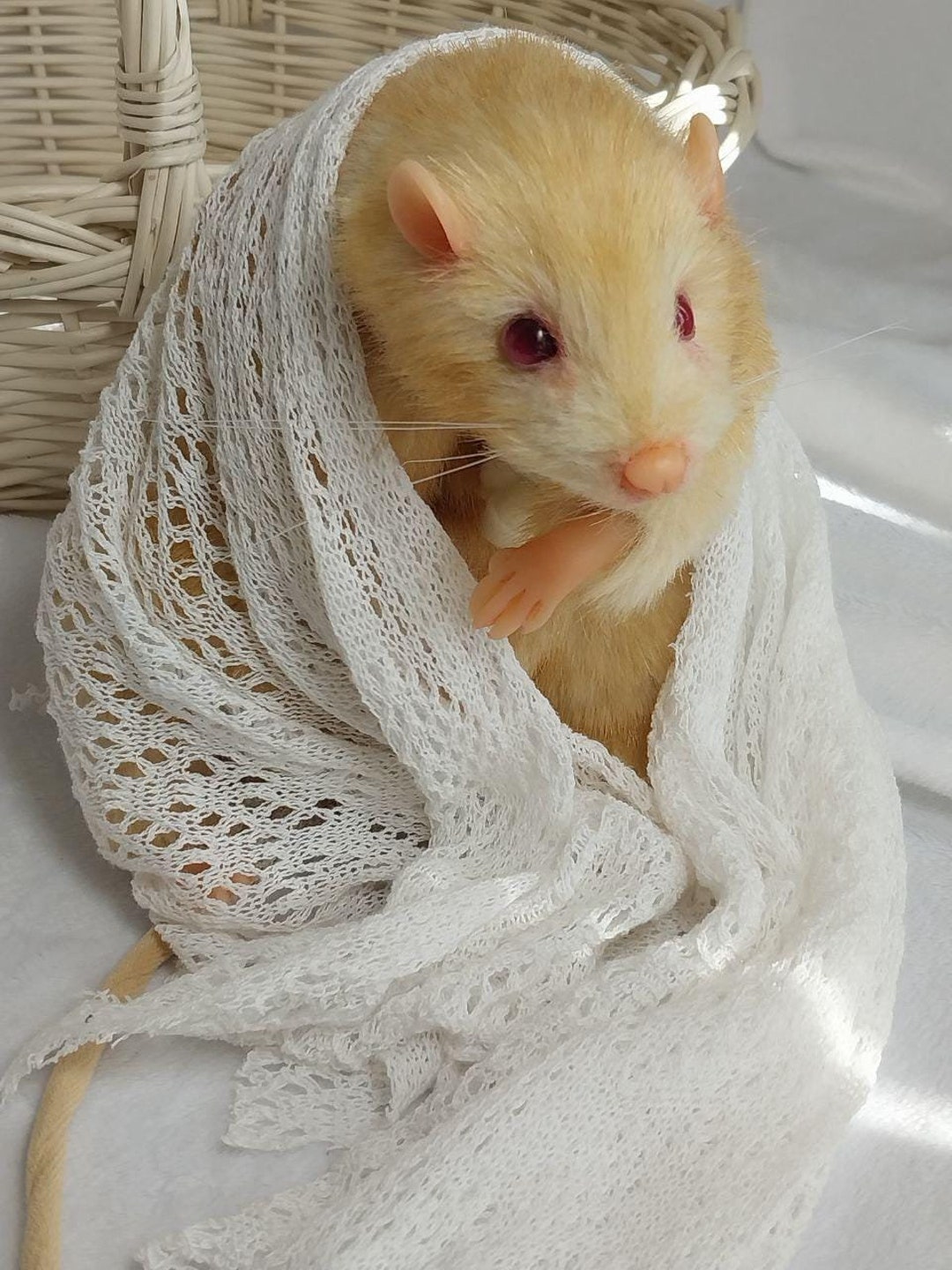 Miniature Rat Realistic Toy OOAK Artificial Stuffed Animal Mouse Toy ...