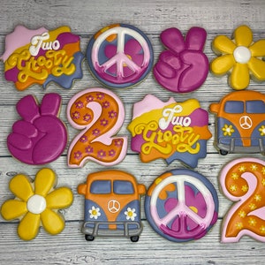 Groovy Theme Cookies - Etsy