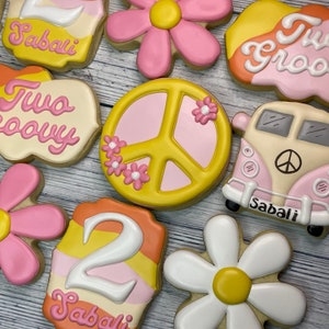 Groovy Theme Cookies - Etsy