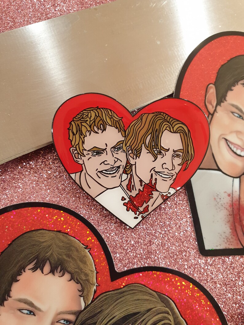 Billy & Stu Scream Heart Enamel Pin - Etsy