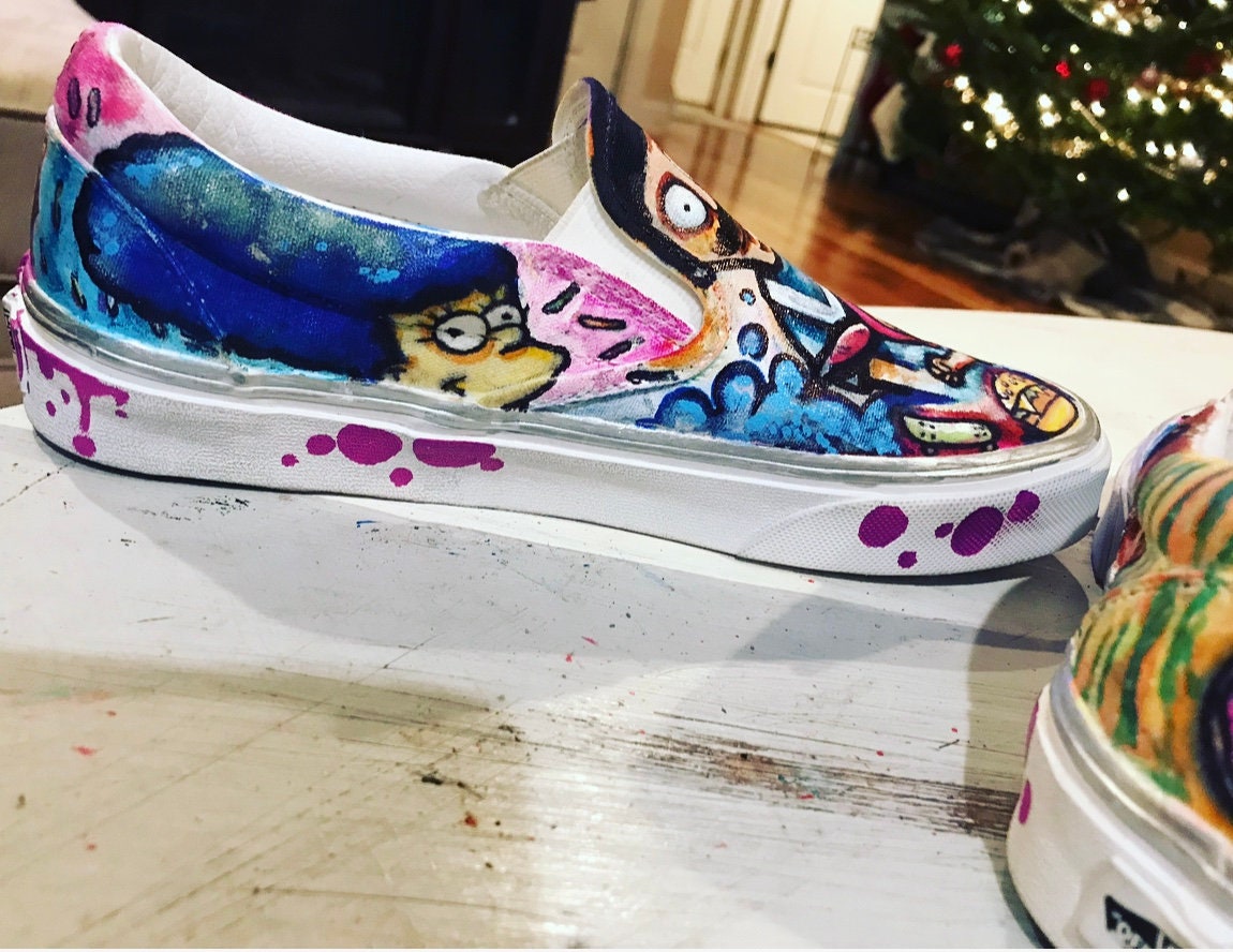 Custom Vans - Etsy