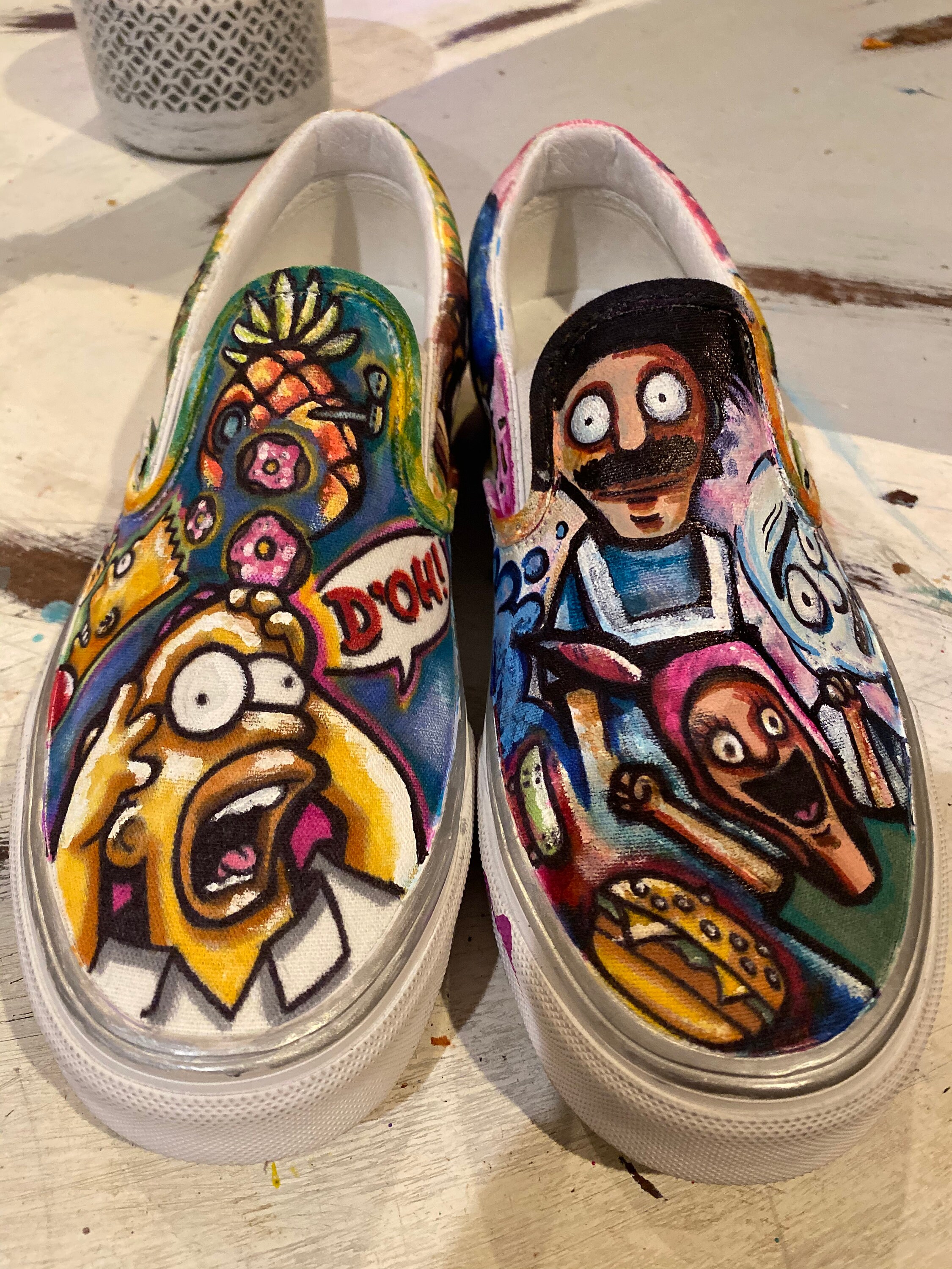 Custom Vans - Etsy