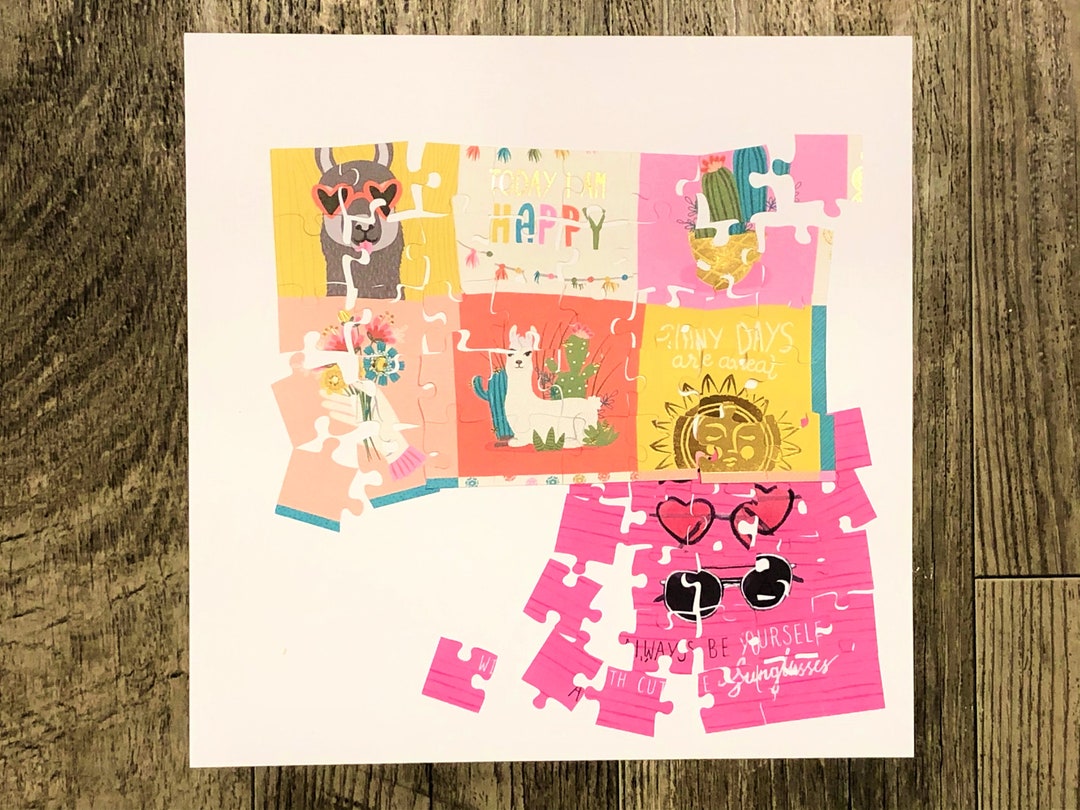 DIY Puzzle Cut File- an Indoors Activity Cut File to Turn ANY Paper ...