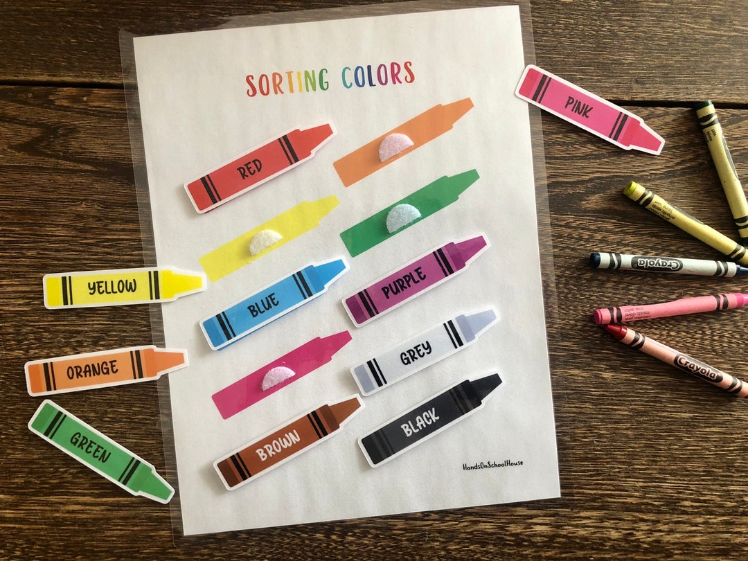 Cricut Color Matching Crayon Busy Book Download- Busy Binder Circle ...