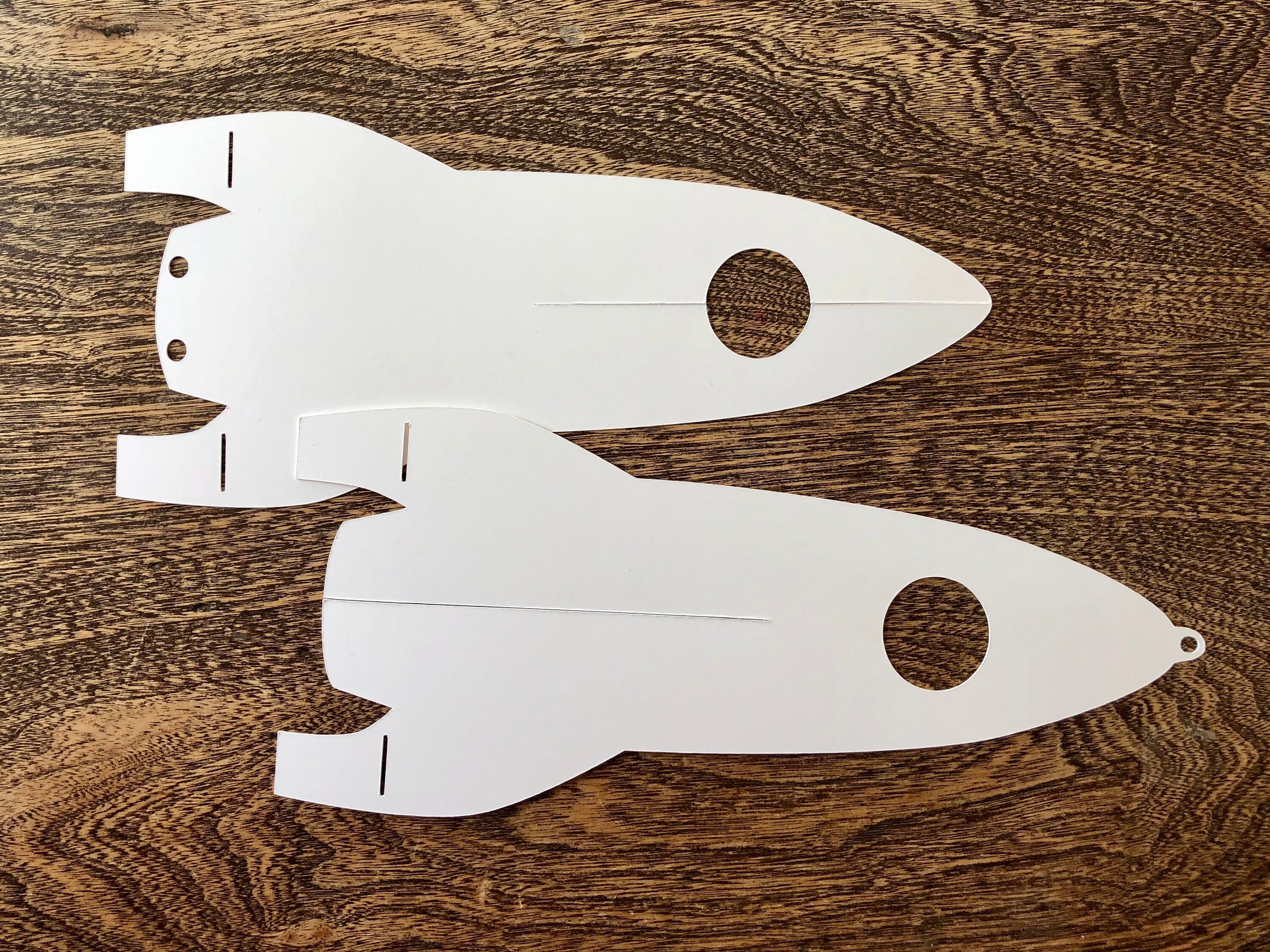 Rocket Paper Sculpture Cut File Download for Homeschool | Etsy