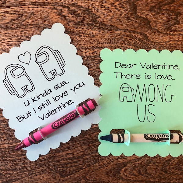 Among Us Valentine Card - Etsy