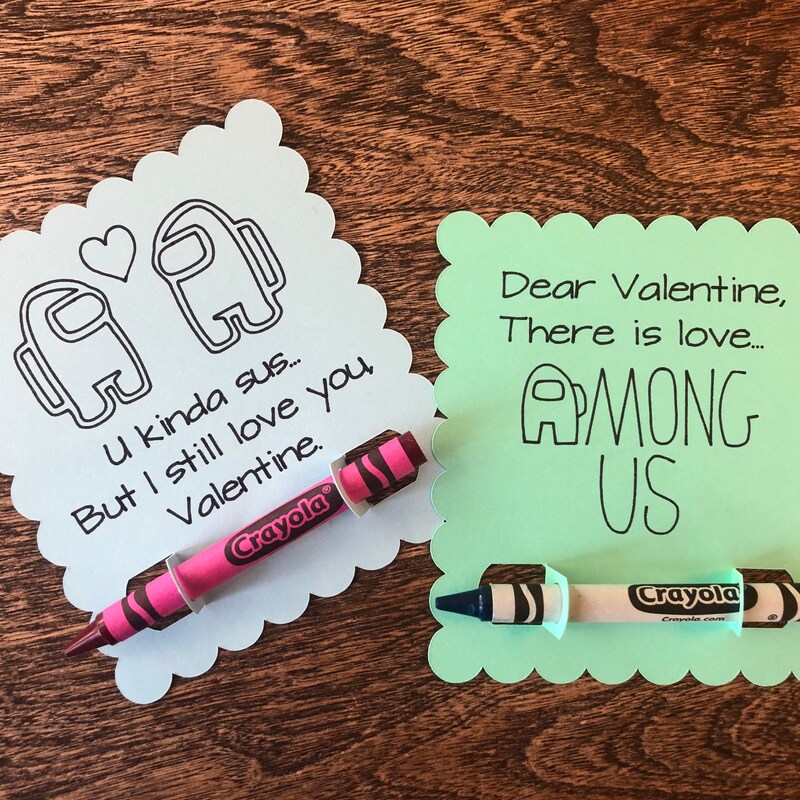 Among Us Valentine Card - Etsy