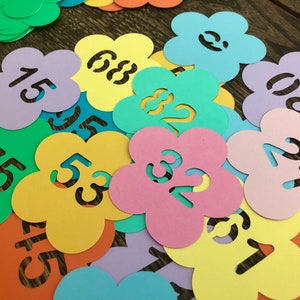 Flower Number Tiles SVG, Spring Counting Activity SVG- Math ...