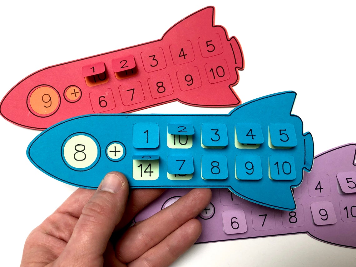 Math Rockets Addition SVG and PDF Rocket Math Cut File and - Etsy