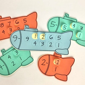 Subtraction Submarines Math SVG and PDF- Subtraction Math Cut File and ...