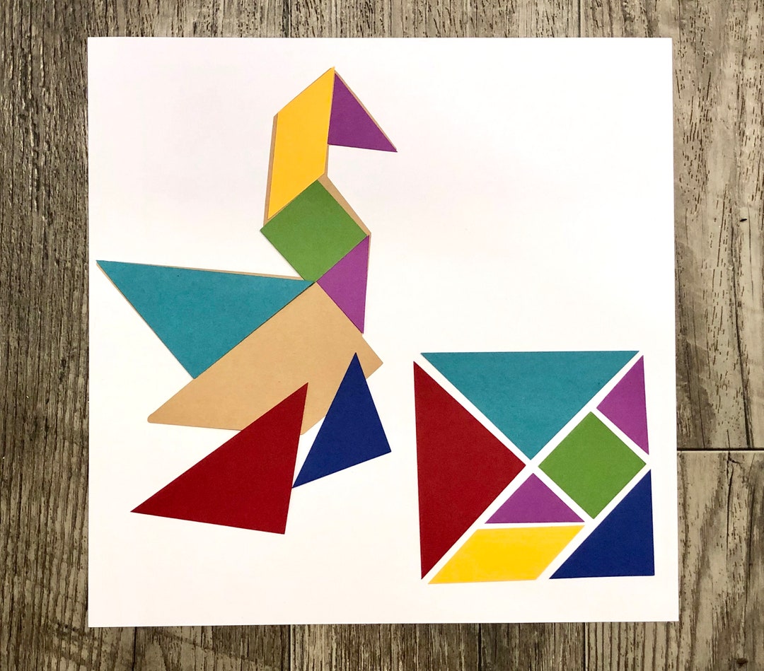 Tangram Puzzle Cut File- a Cut Download for Homeschool and Classroom ...