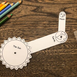 Earth & Moon Orbit Model: Space Learning Activity (SVG, PDF) - Etsy