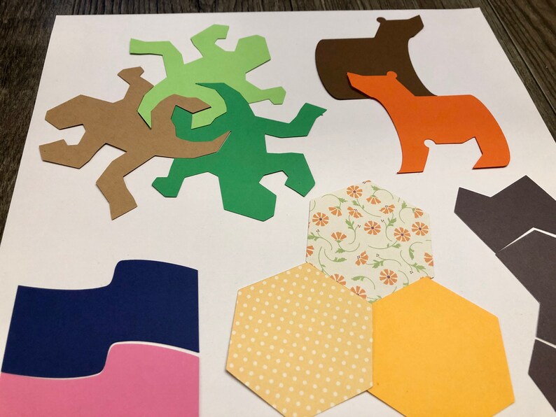 Tessellations Puzzle SVG Cut File and Printable a Cut File - Etsy