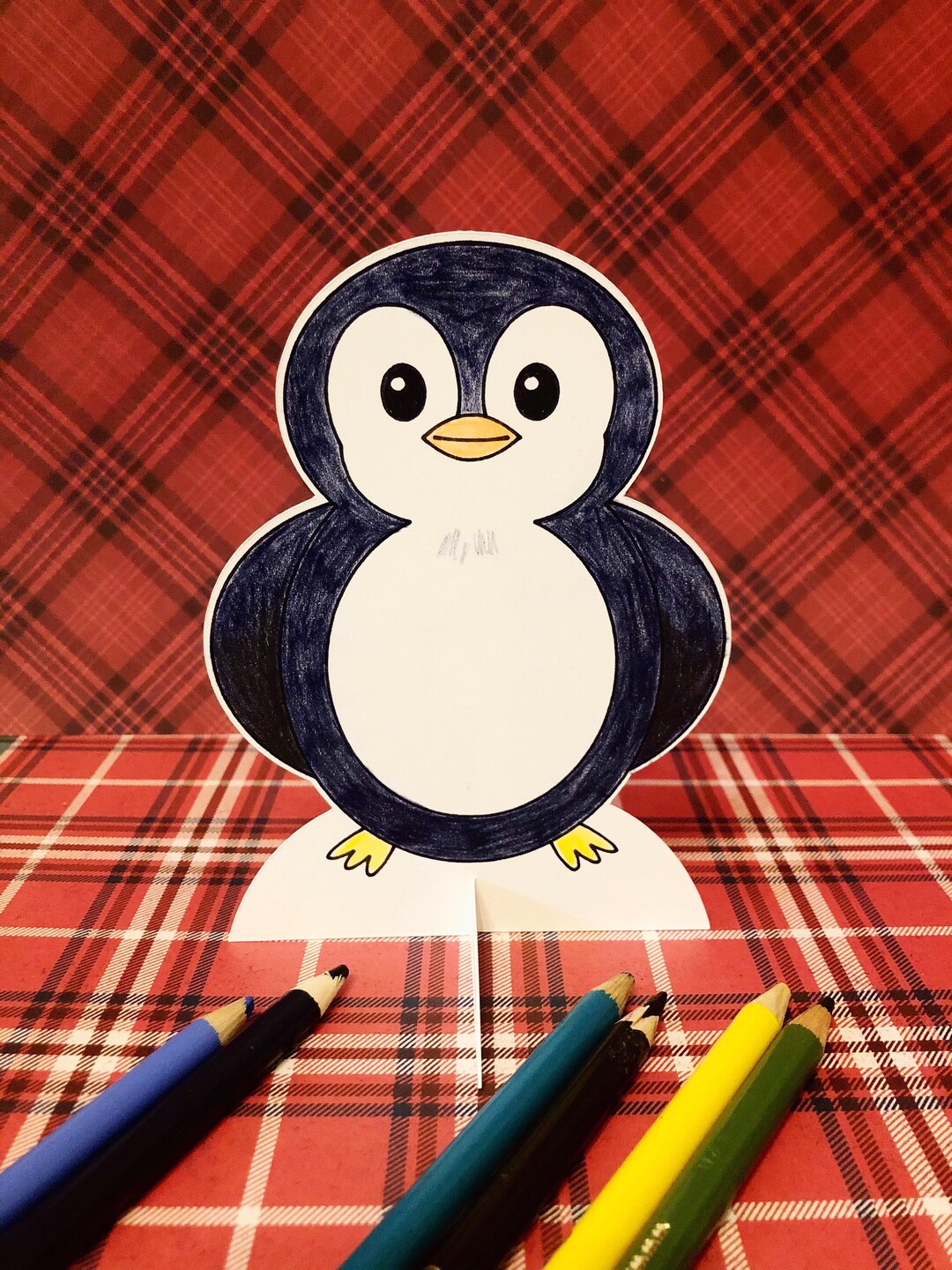 Cricut Gift Kids Penguin Paper Doll SVG Cut File and PDF Printable- A ...