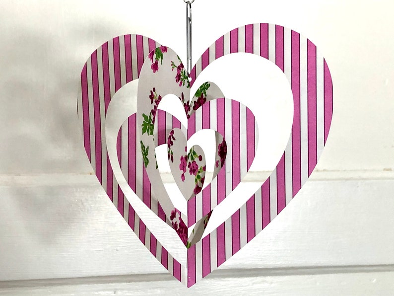 Heart Wind Spinner Cut File A Love Themed Decoration for Your | Etsy