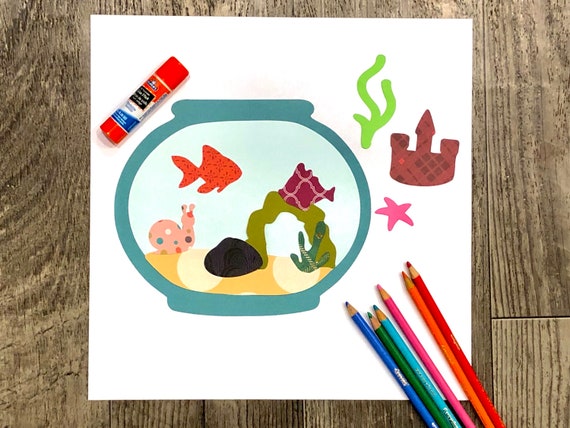 The Fish Bowl a Cut File Download for Homeschool and Craft - Etsy