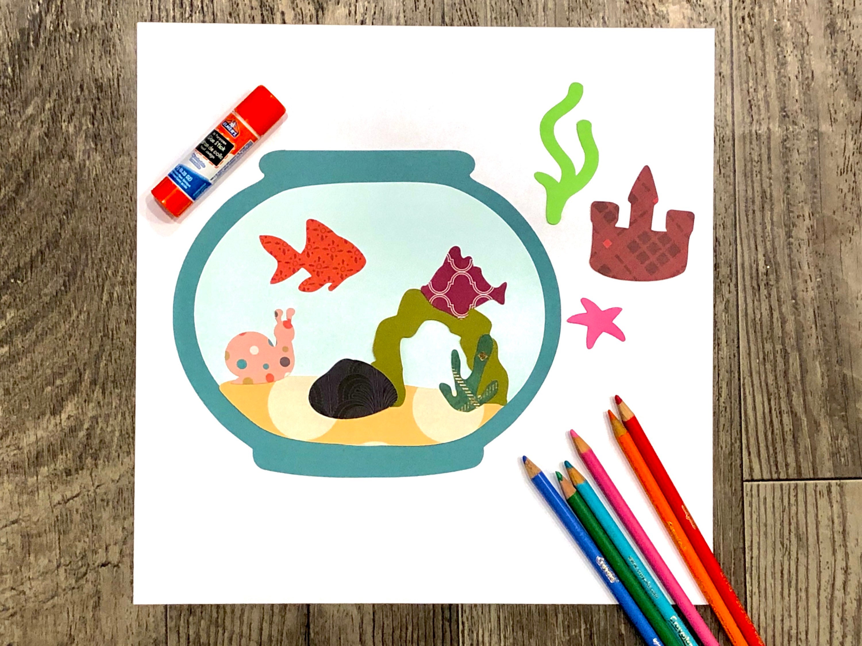The Fish Bowl a Cut File Download for Homeschool and Craft - Etsy