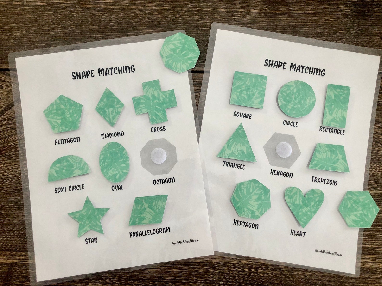 Cricut Shapes Busy Book SVG Pre K Shape Matching Printable - Etsy