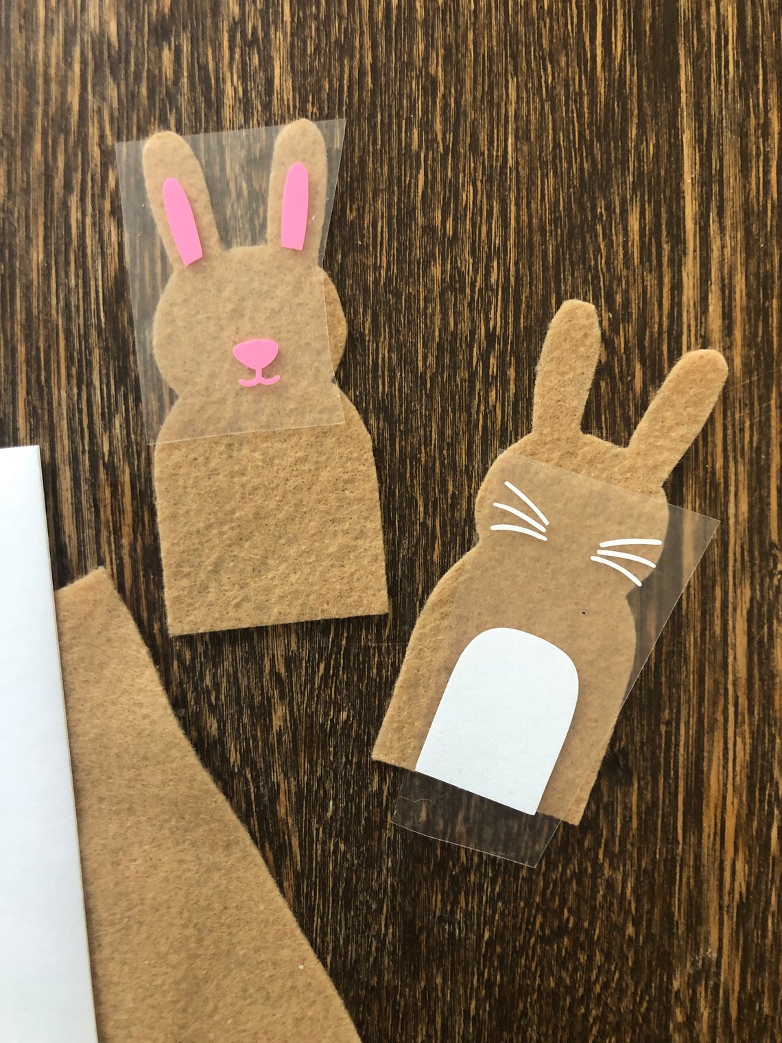Bunny SVG Finger Puppet Template for CRICUT Spring Easter | Etsy