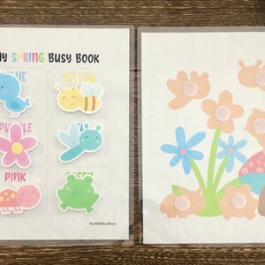 Cricut Spring Shapes and Colors Busy Book SVG- Pre K Shape Matching ...