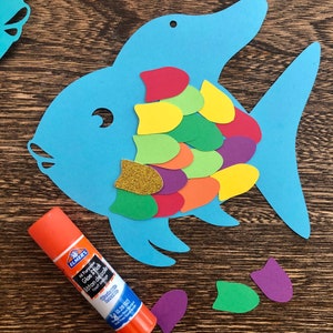 Rainbow Fish Craft Template SVG and PDF- a Downloadable Read Along ...