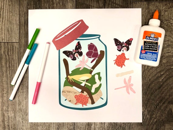 The Bug Jar SVG Kids Craft SVG About Bugs and Natural Life - Etsy Australia