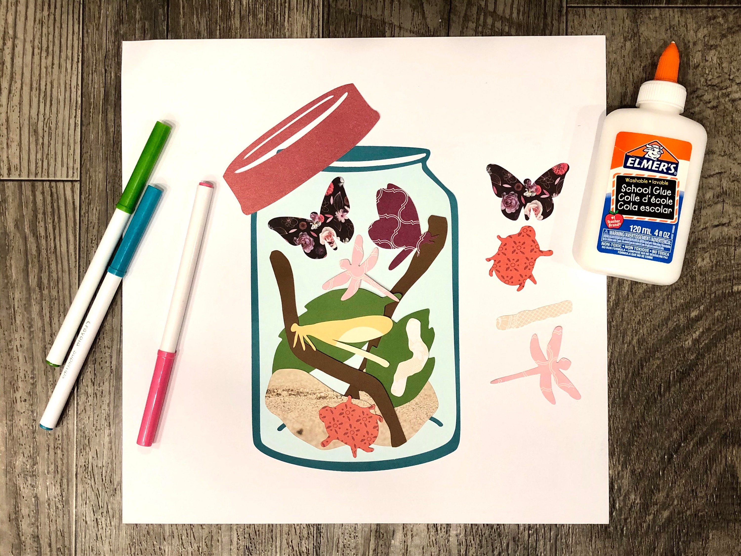 The Bug Jar SVG kids craft SVG about bugs and natural life | Etsy