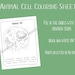 Animal Cell Coloring Sheet PDF Printable- a Homeschool or Classroom ...