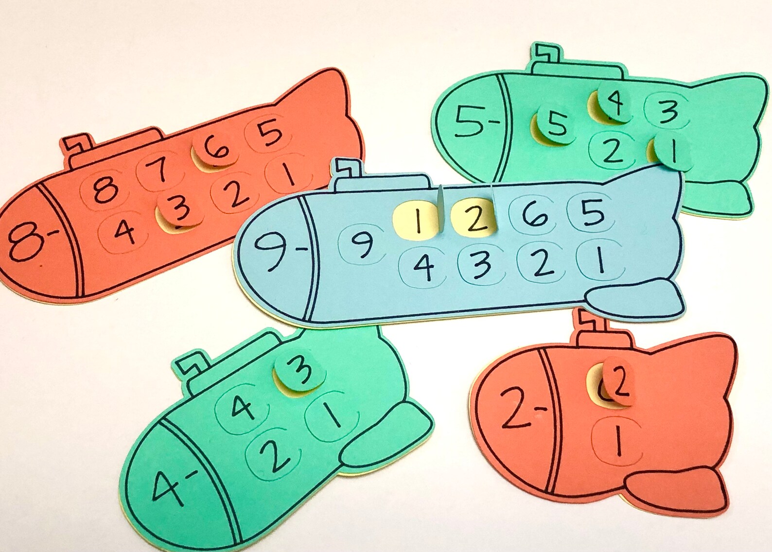 Subtraction Submarines Math SVG and PDF Subtraction Math Cut | Etsy