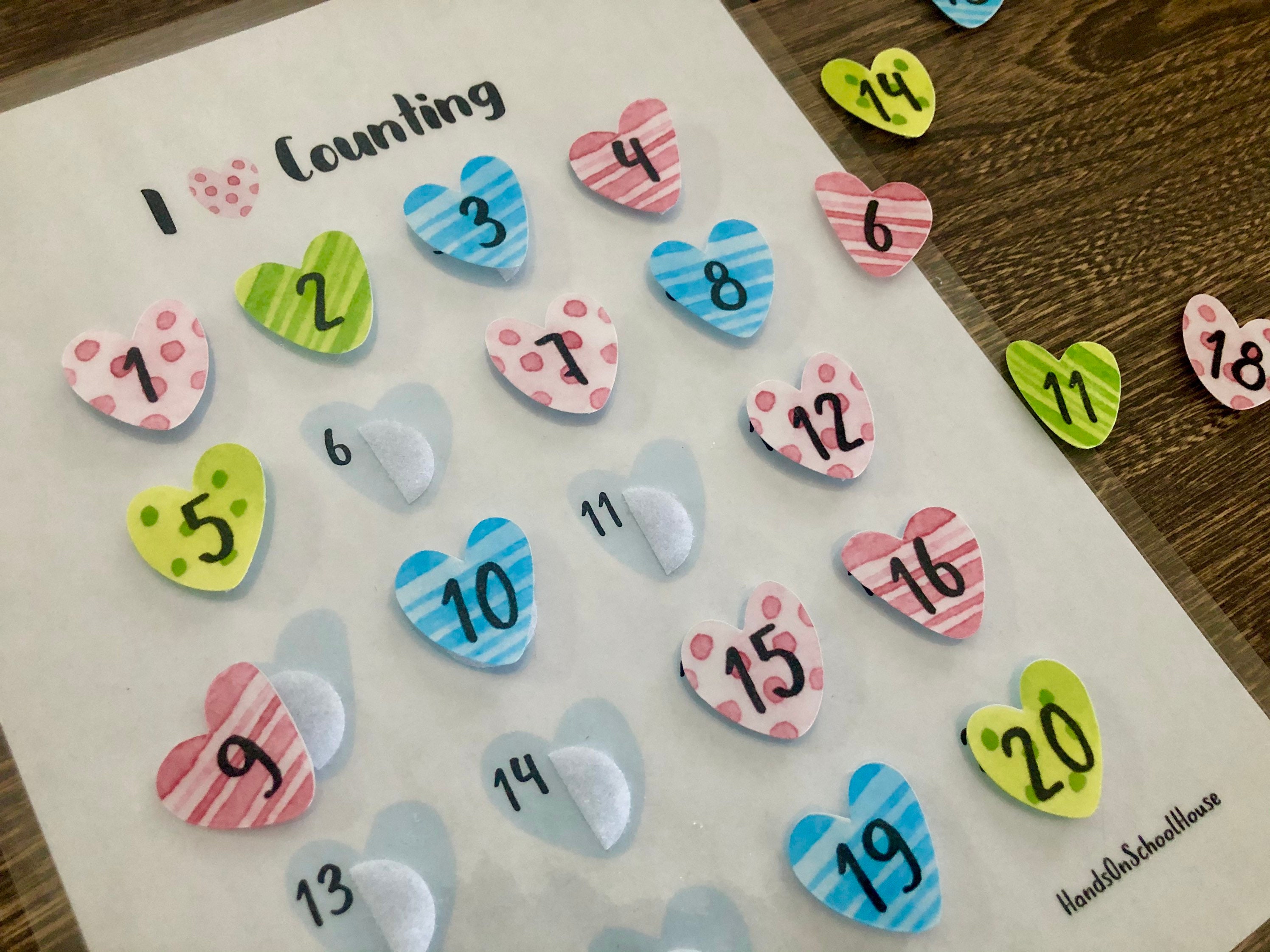 Cricut Heart Counting Busy Book SVG I Heart Counting | Etsy