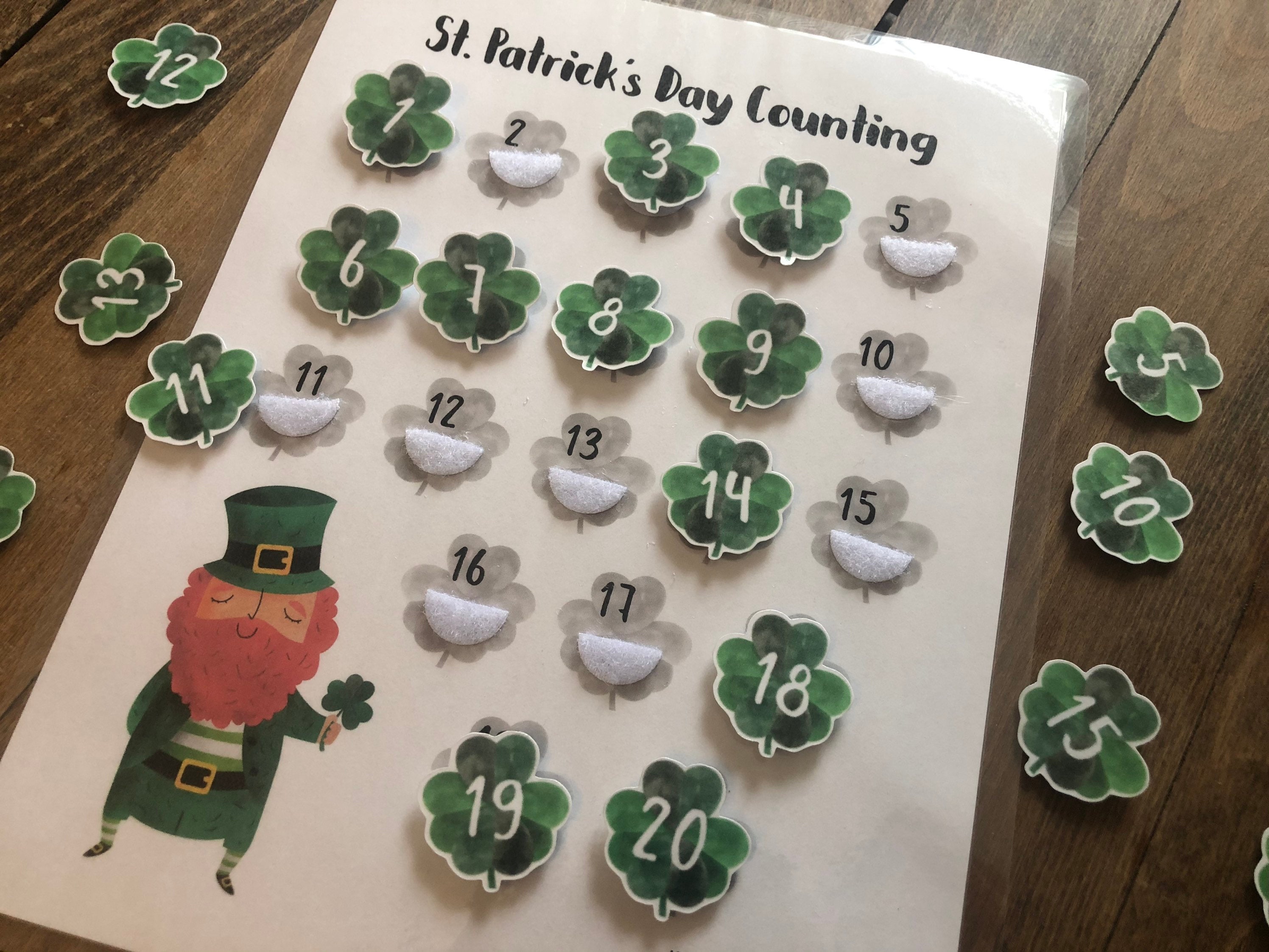 Cricut Busy Book St Patrick's Day Download 1-20 | Etsy