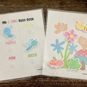 Cricut Spring Shapes and Colors Busy Book SVG- Pre K Shape Matching ...