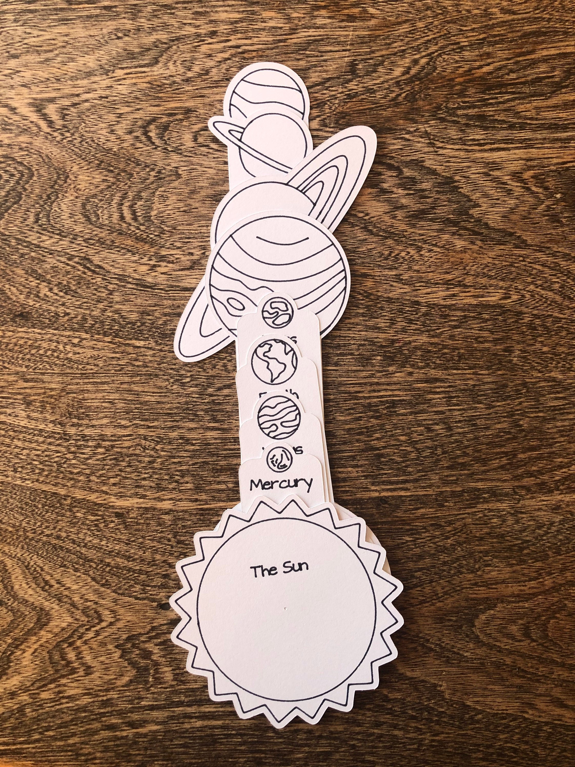 Planet Fandex SVG and PDF- Solar System SVG for Kids - Learning About ...