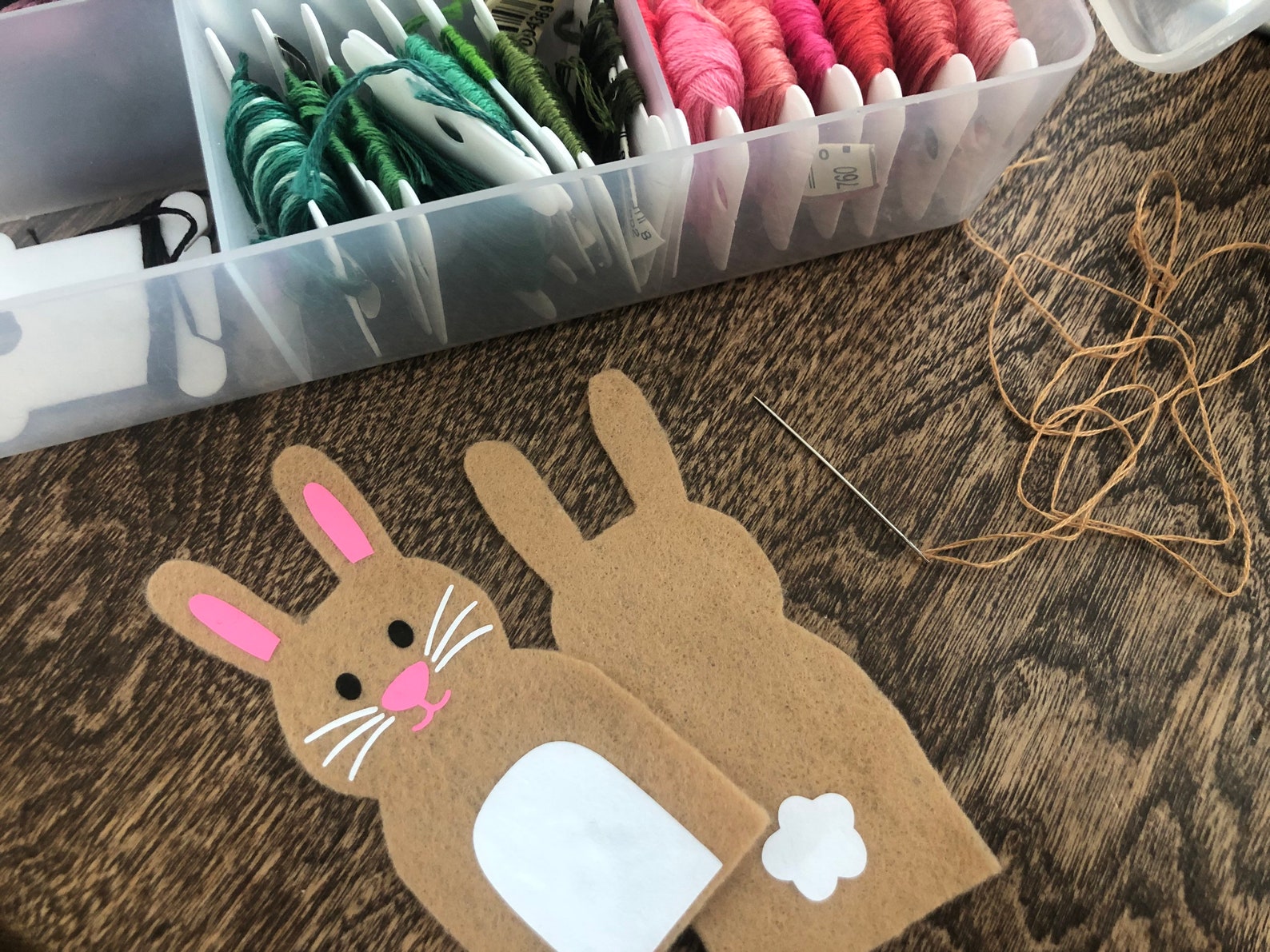 Bunny SVG Finger Puppet Template for CRICUT Spring Easter | Etsy