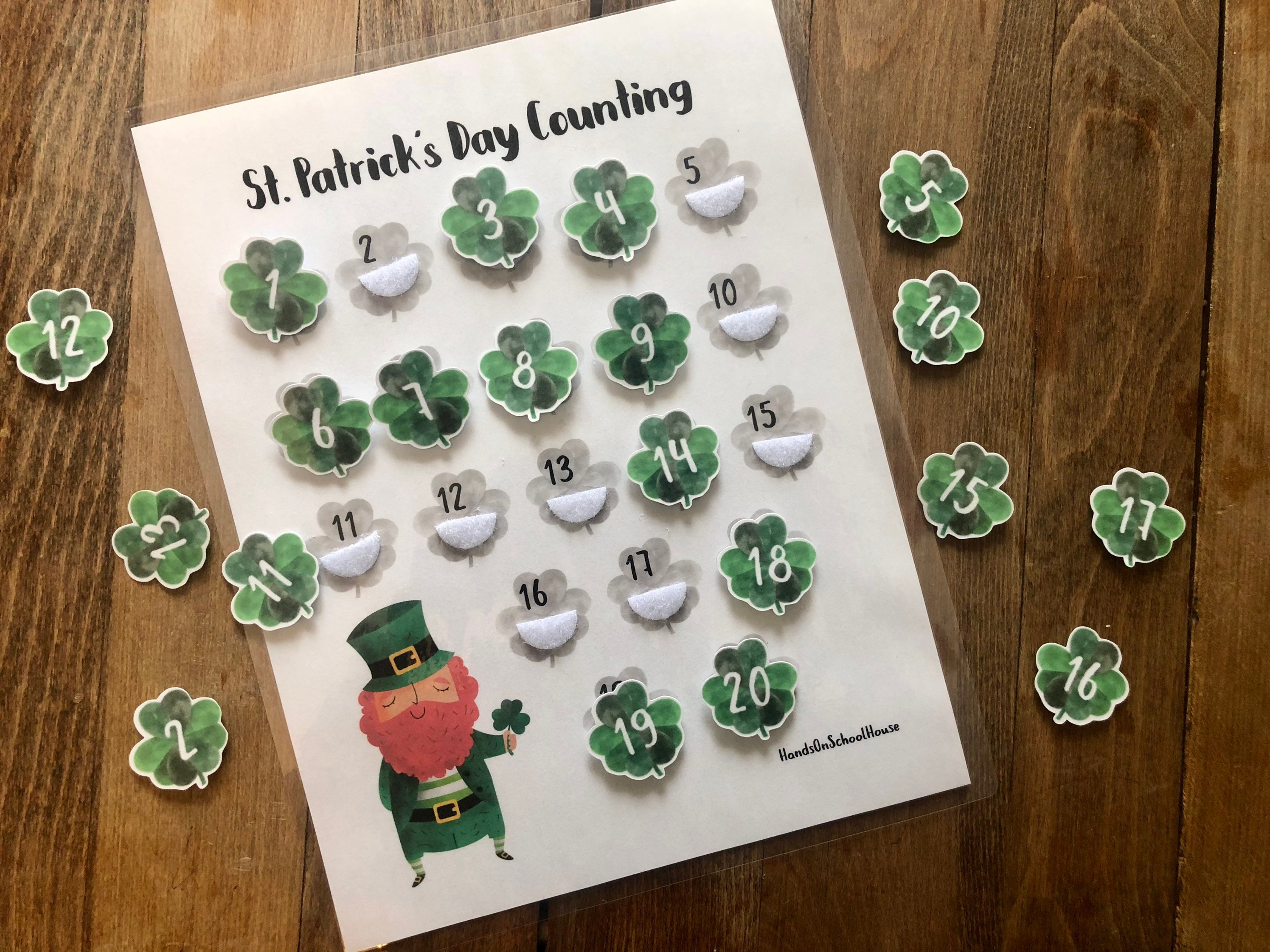 Cricut Busy Book St Patrick's Day Download 1-20 | Etsy