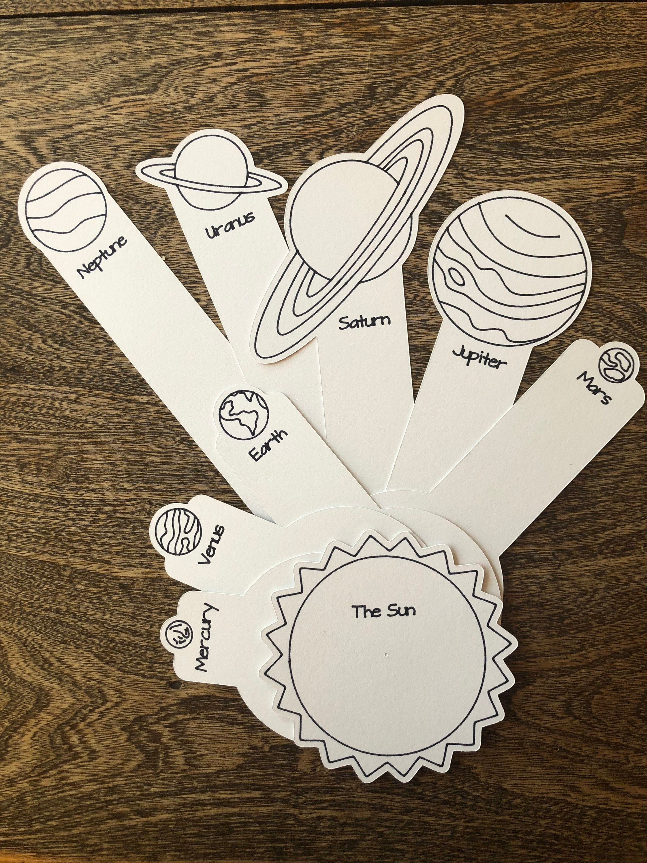 Planet Fandex SVG and PDF- Solar System SVG for Kids - Learning About ...