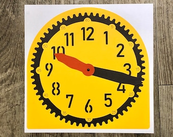 Make Your Own Clock Printable for Kids Learn to Tell Time - Etsy