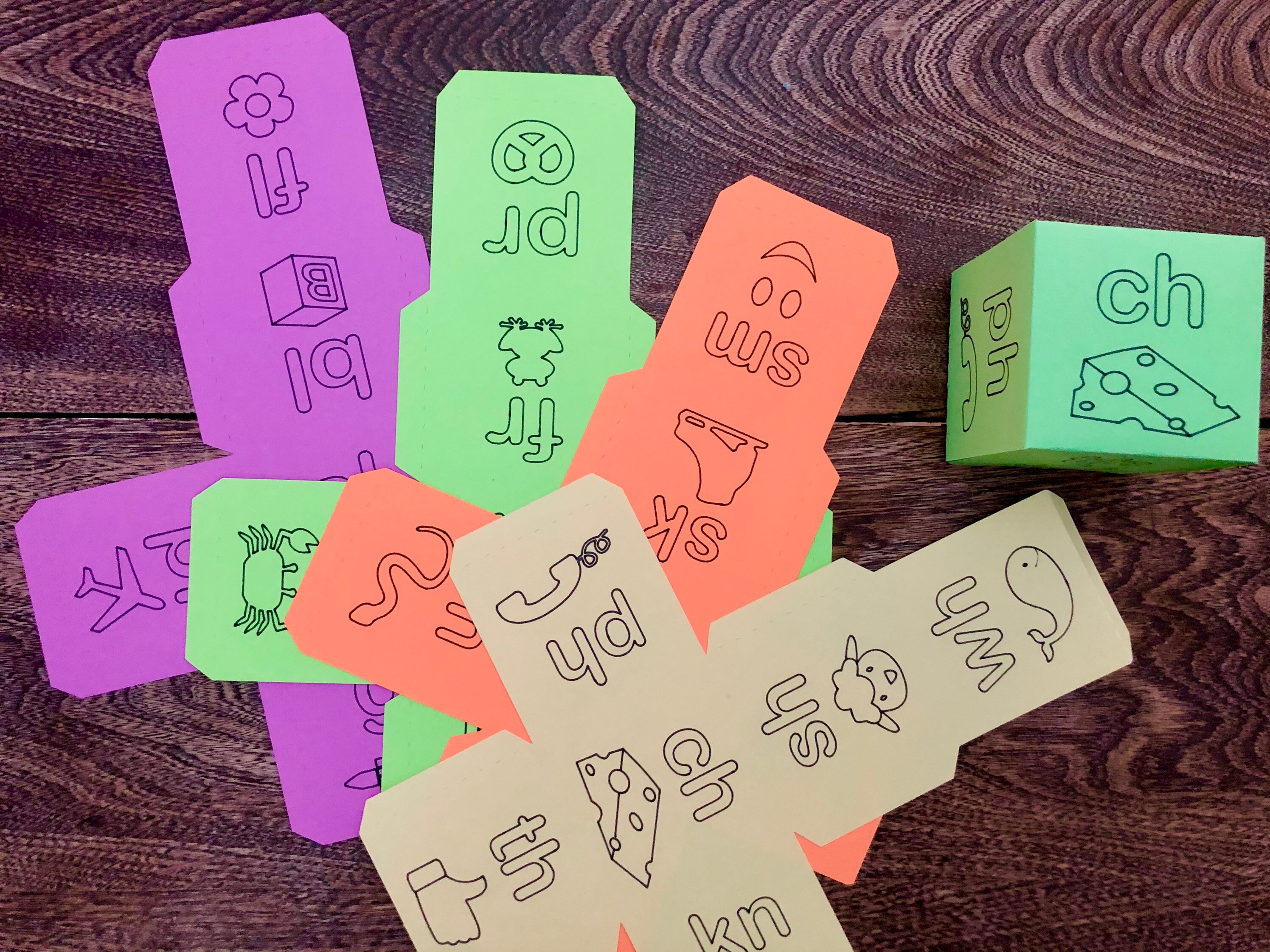 Digraph and Blend Dice SVG ELA Cricut Phonics and Reading - Etsy